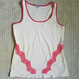 Express | Tops | Express Mixed Media Tank Top Size M | Poshmark